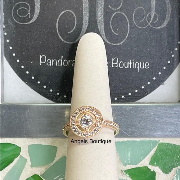 Pandora | Jewelry | Pandora Rose Gold Vintage Circle Ring | Poshmark